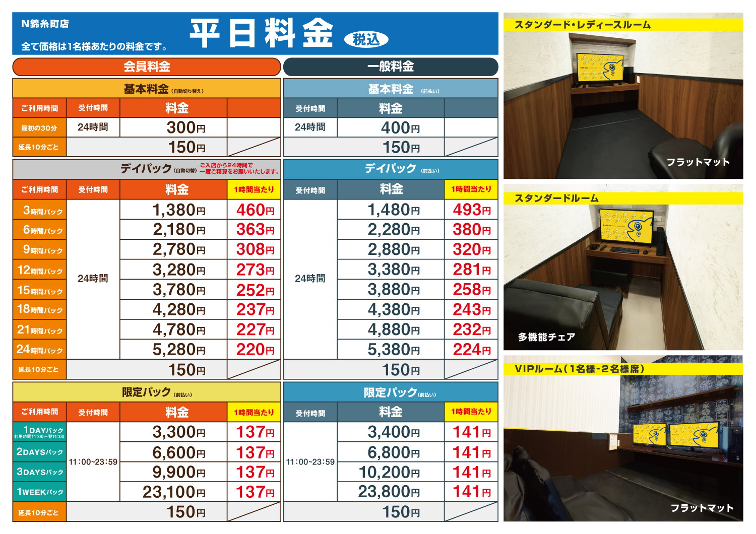 鍵付き完全個室｜ネットルームマンボー錦糸町店｜ネットカフェ